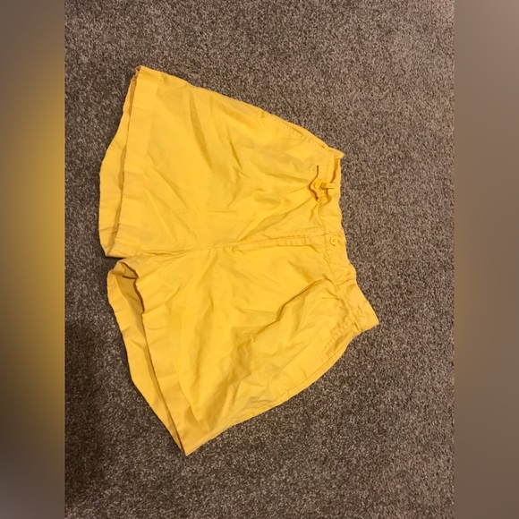 Vintage | Shorts | Vintage 8s Bright Yellow Button Pockets High Waisted ...